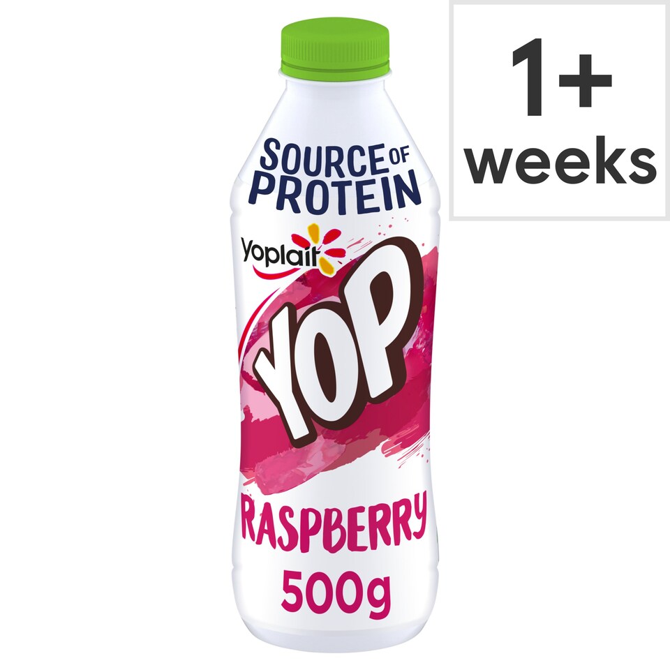 Yop Raspberry Flavoured Yogurt Drink 500 G - Tesco Groceries