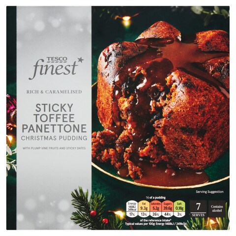 Tesco Finest Sticky Toffee & Panettone Pudding 700g - Tesco Groceries