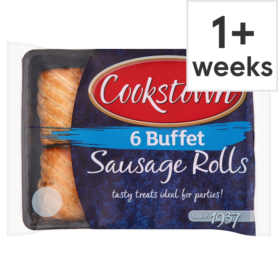 Cookstown 6 Buffet Sausage Rolls 216g - Tesco Groceries