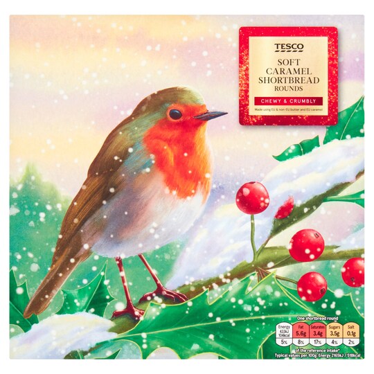 Tesco Shortbread Caramel Rounds 400G - Tesco Groceries