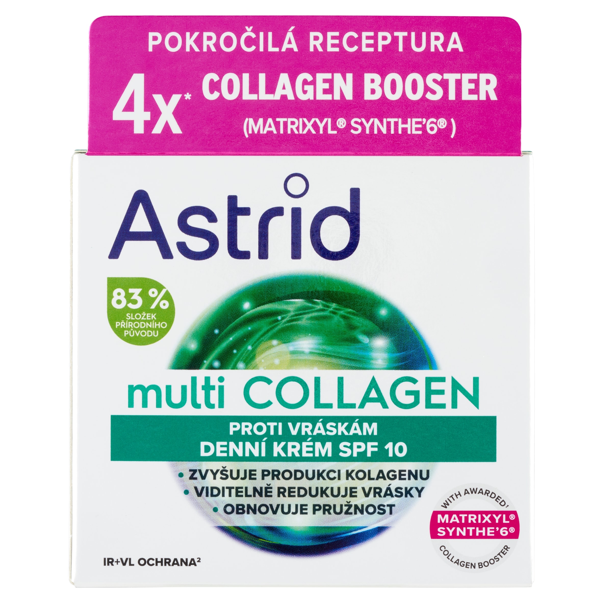 Astrid Multi Collagen denní krém proti vráskám SPF 10 50ml - Tesco ...