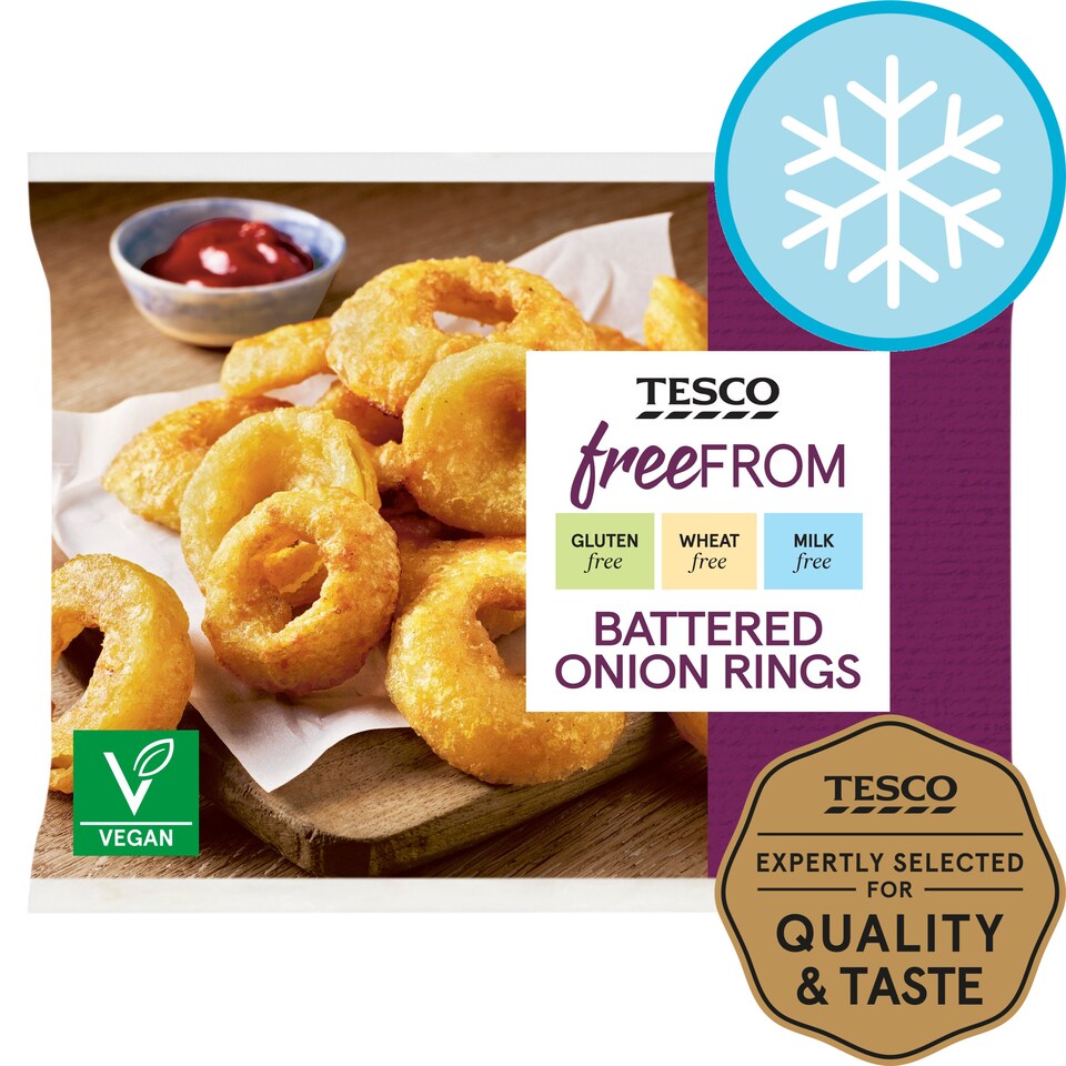 Tesco Free From Battered Onion Rings 375G - Tesco Groceries