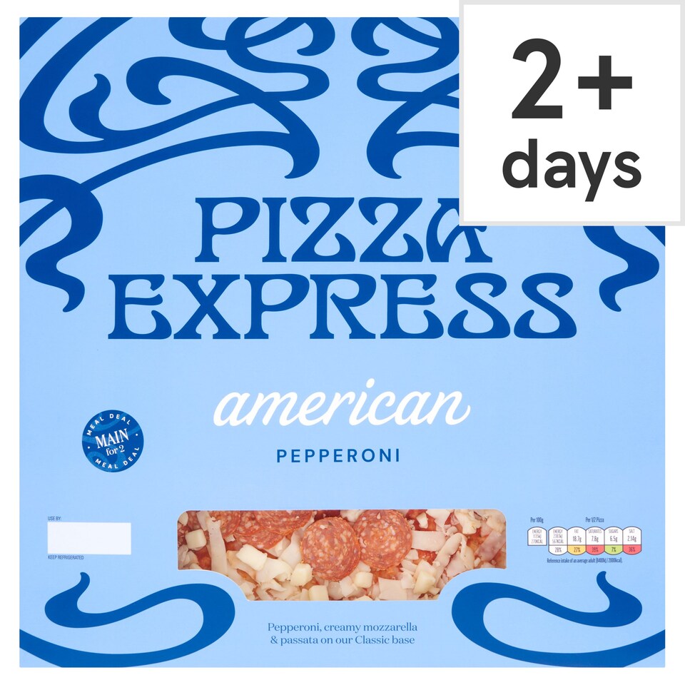 Pizza Express American Classic Pepperoni Pizza458g - Tesco Groceries