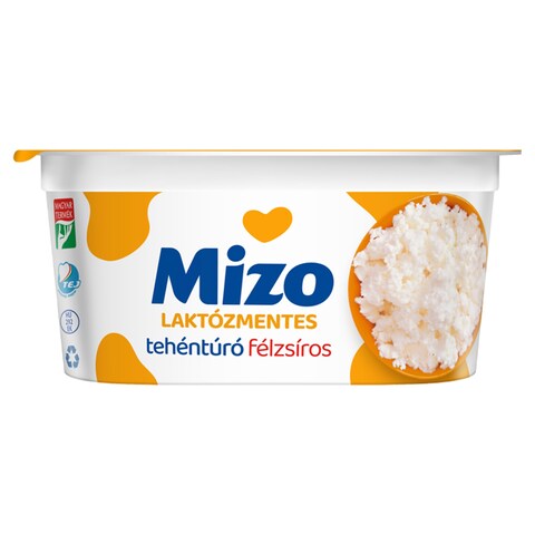 Mizo laktózmentes félzsíros tehéntúró 250 g - Tesco Groceries