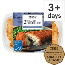 Tesco 2 Breaded Cod Fillets 300G - Tesco Groceries