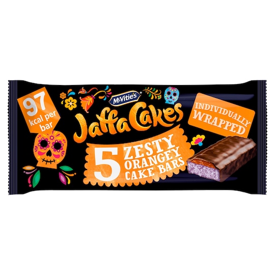 Mcvities Jaffa Cakes Zesty Orangey Cake Bars 5 Pack - Tesco Groceries