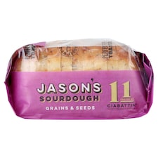Jason's Sourdough White Ciabattin Bread with Grains & Seeds 580g ...