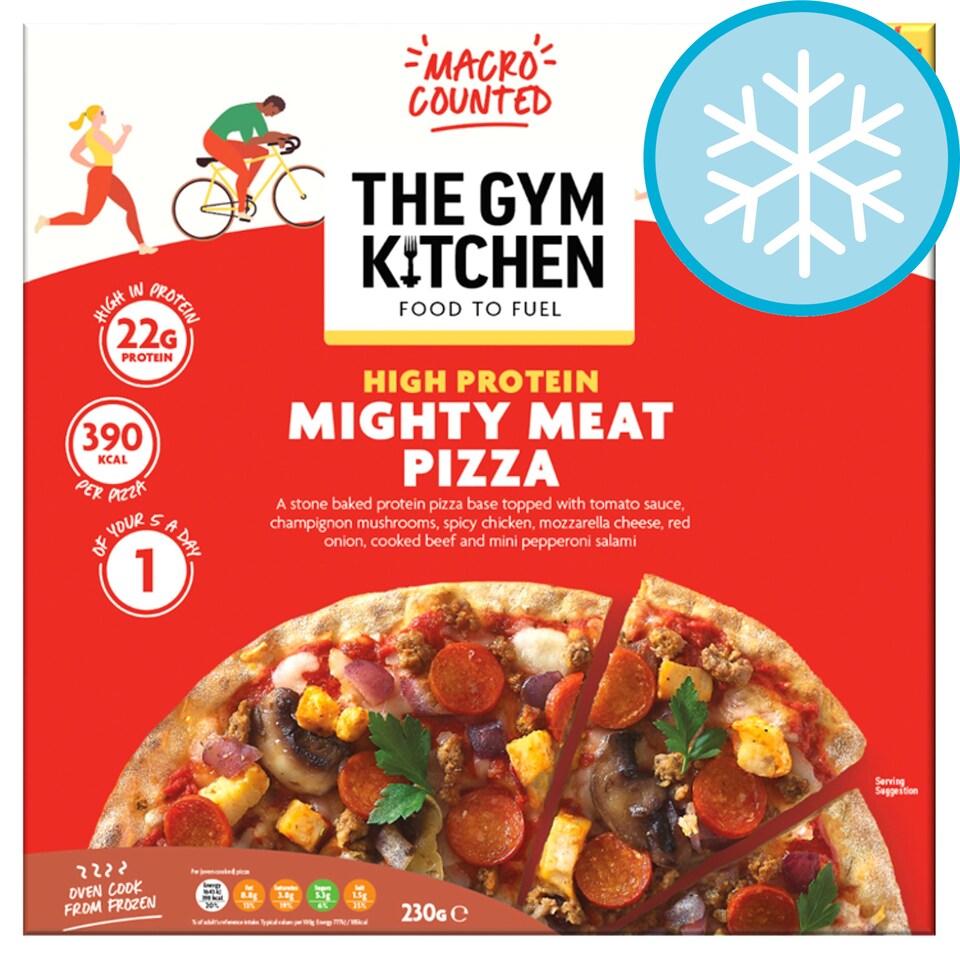 The Gym Kitchen Mighty Meat Pizza 230G - Tesco Groceries