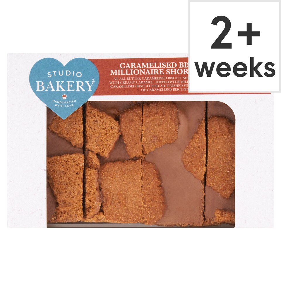 Studio Bakery Millionaires Shortbread Caramelised 4 Slice - Tesco Groceries