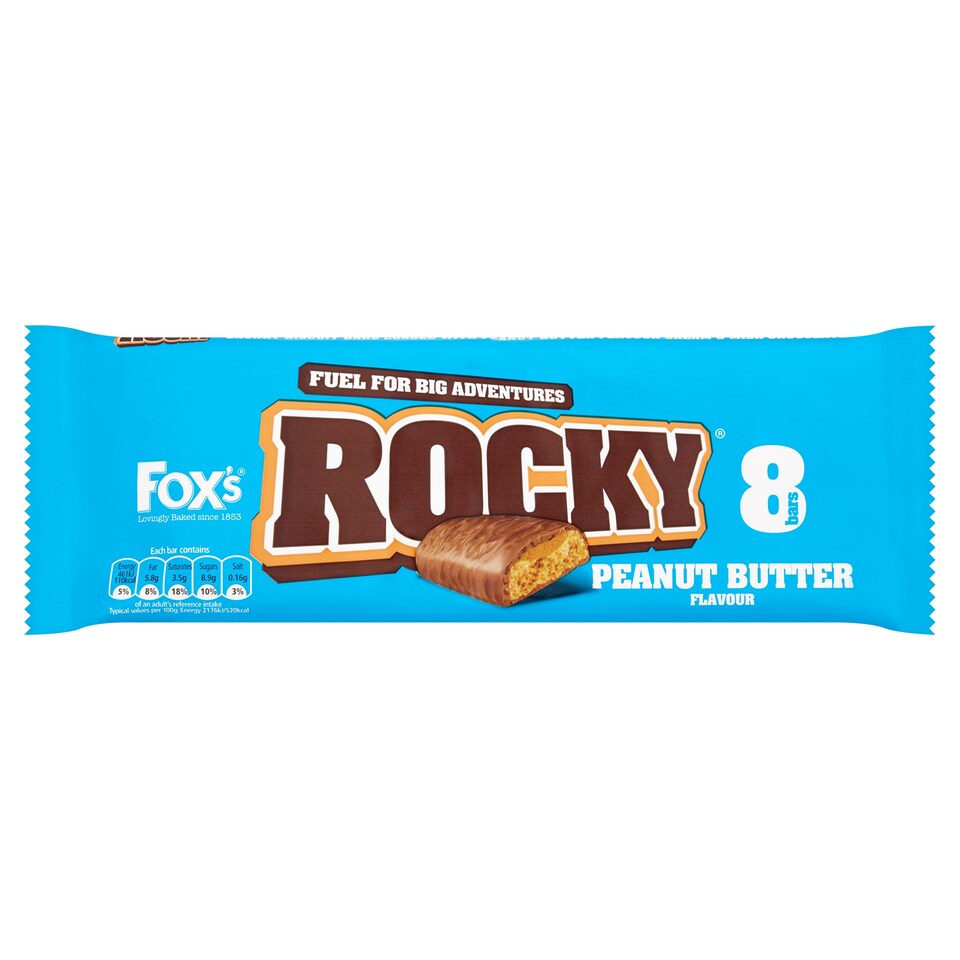 Fox's Rocky Peanut Butter 8Pk 168G - Tesco Groceries