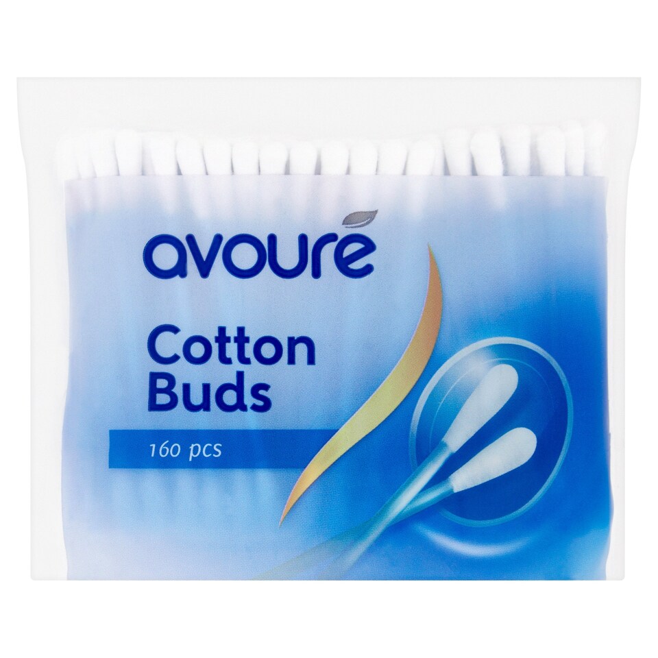 Avouré Cotton Buds 160 pcs - Tesco Groceries