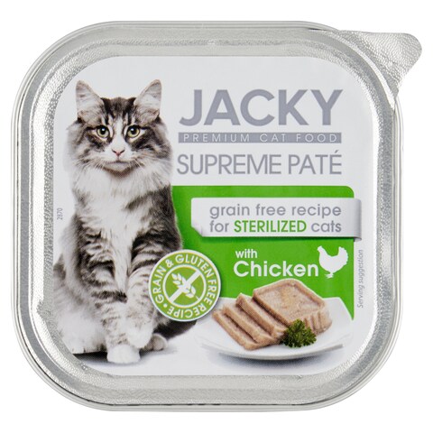 Jacky Premium Pate with Chicken for Cats 100 g - Tesco Groceries
