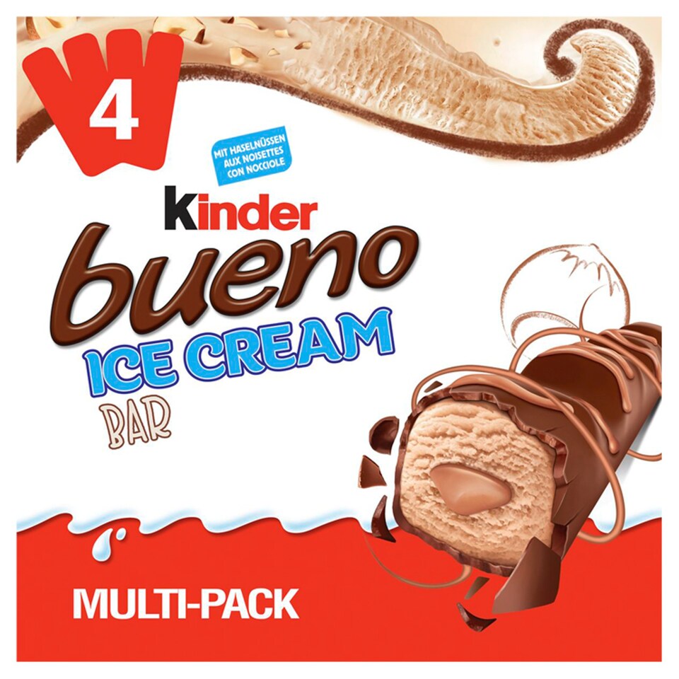 Kinder Bueno Ice Cream Bar 4 x 45 ml - Tesco Groceries