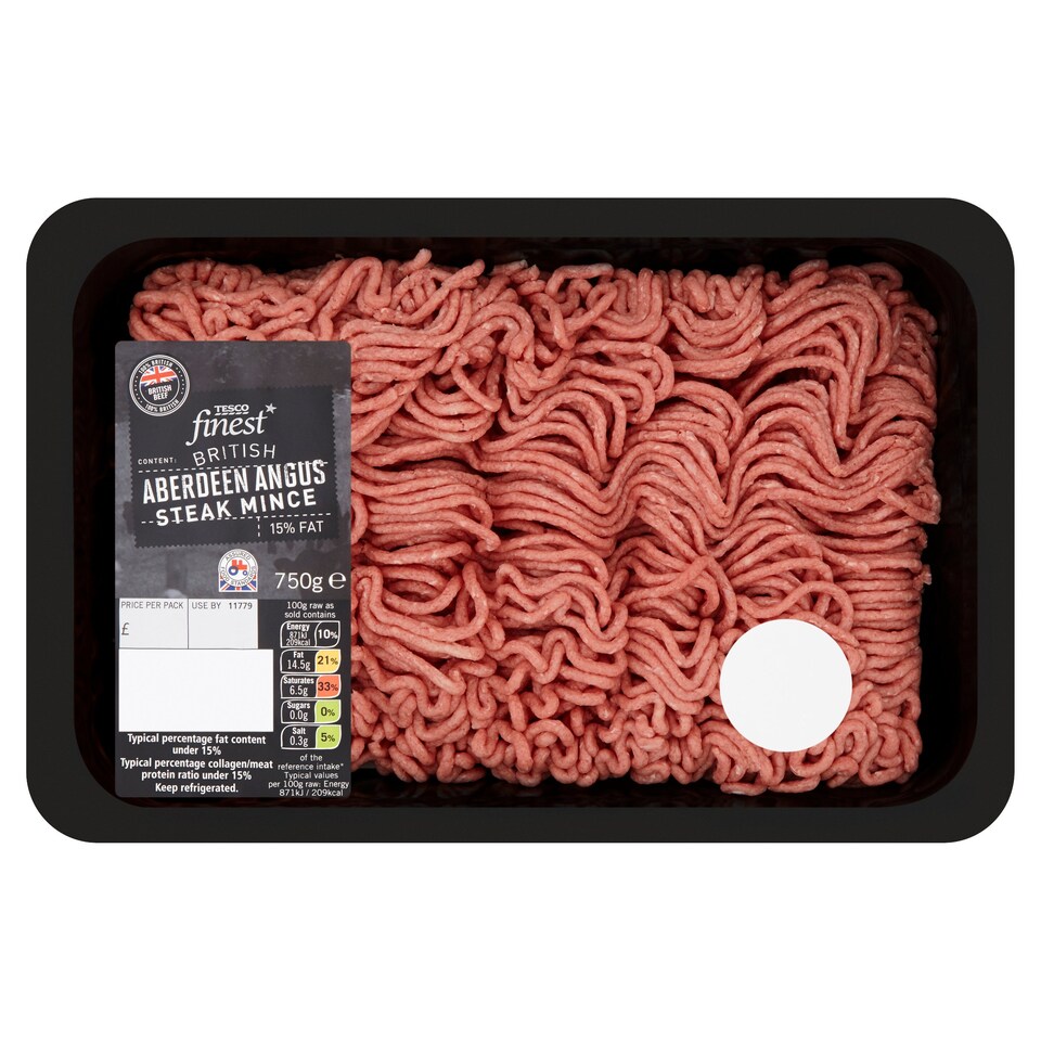 Tesco Finest Beef Steak Mince 15% Fat 750G - Tesco Groceries