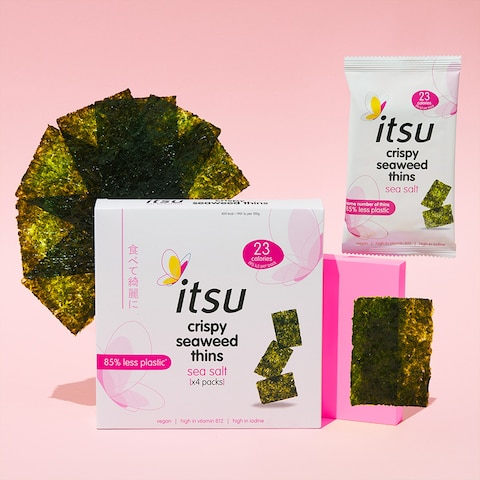 Itsu Crispy Seaweed Thins - Sea Salt 4 x 5g - Tesco Groceries