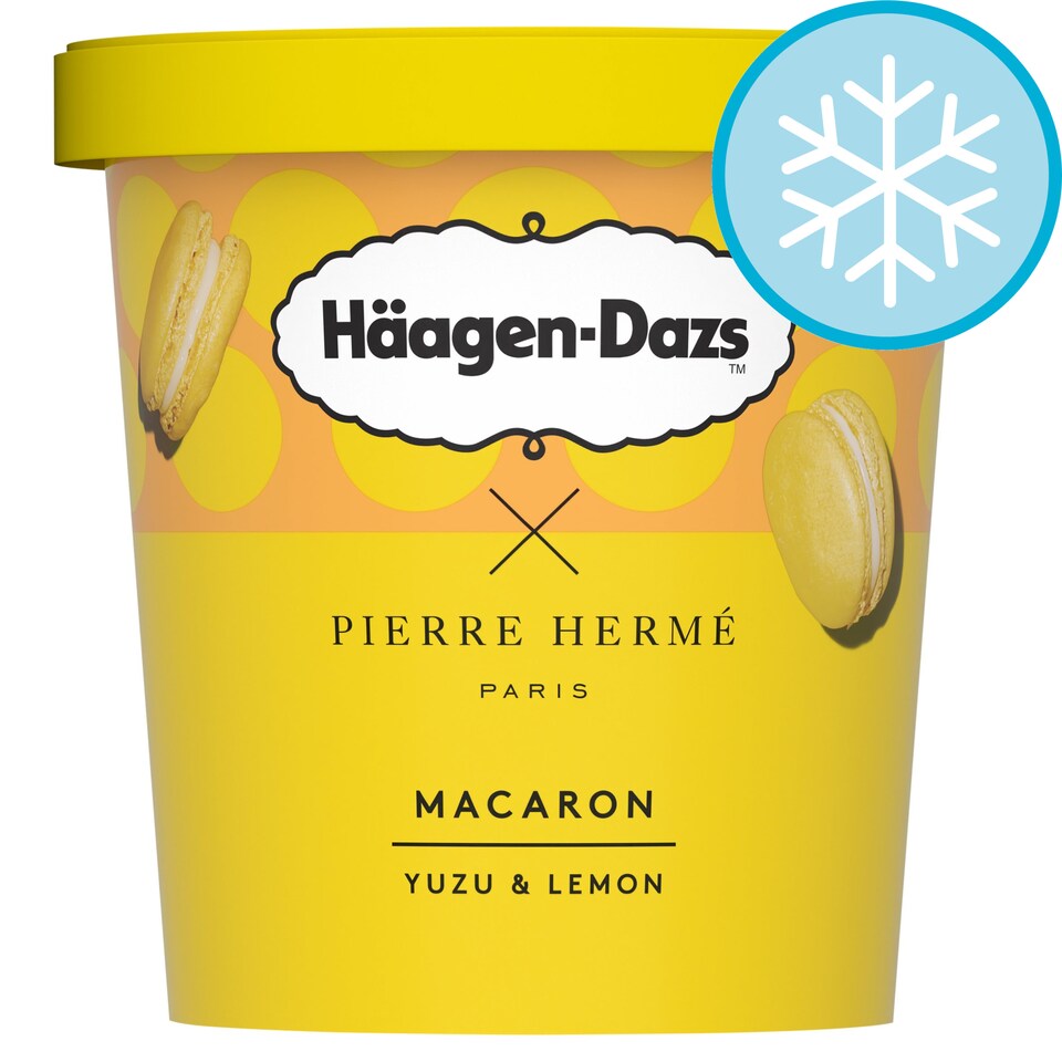 Haagen-Dazs Macaron Yuzu Lemon Ice Cream 420ml - Tesco Groceries