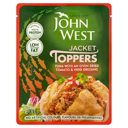 John West Tuna With A Twist Tomato & Herb Pouch 85G - Tesco Groceries