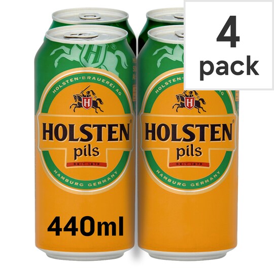 Holsten Pils Lager 4X440ml - Tesco Groceries