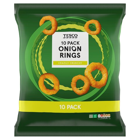 Tesco Onion Rings 10 Pack 170G - Tesco Groceries