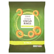 Tesco Onion Rings 10 Pack 170G - Tesco Groceries