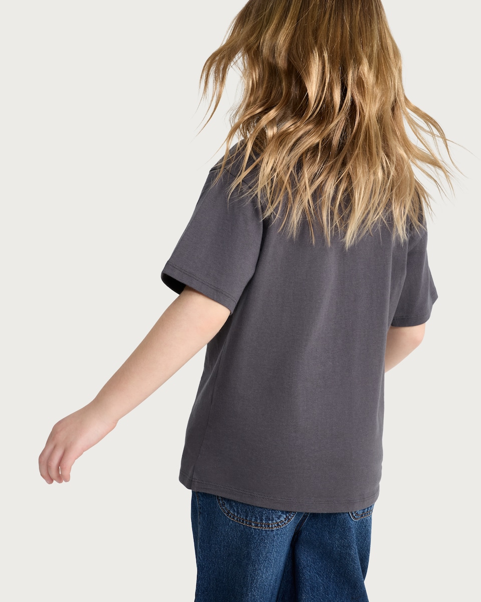 Nirvana Pure Cotton Heart Print Short Sleeved T-Shirt in Grey - Tesco ...