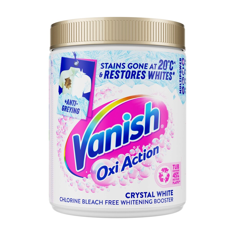 Vanish Gold Oxi Action Laundry Stain Remover Powder Whites 1kg - Tesco ...