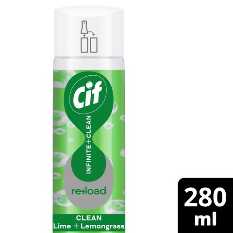 Cif Infinite Clean All in One: Clean Lime and Lemongrass Reload 280ml ...