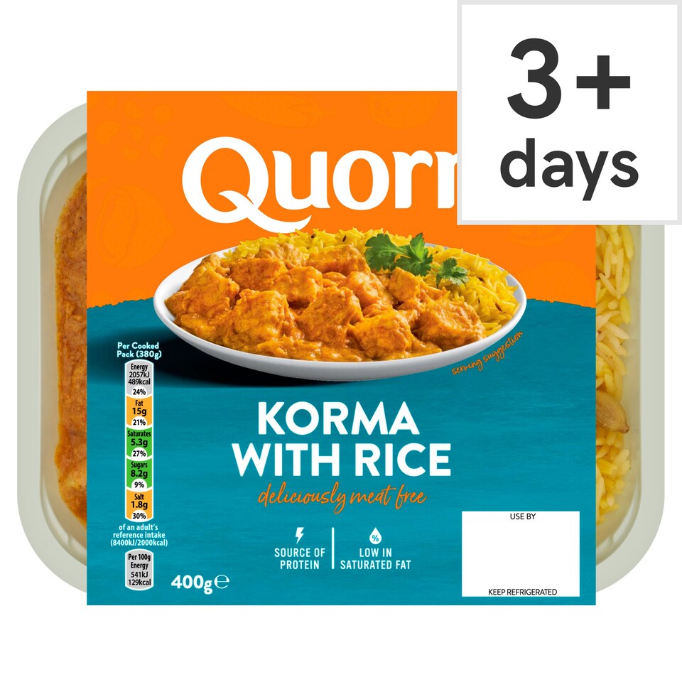 Quorn Korma with Rice 400g - Tesco Groceries