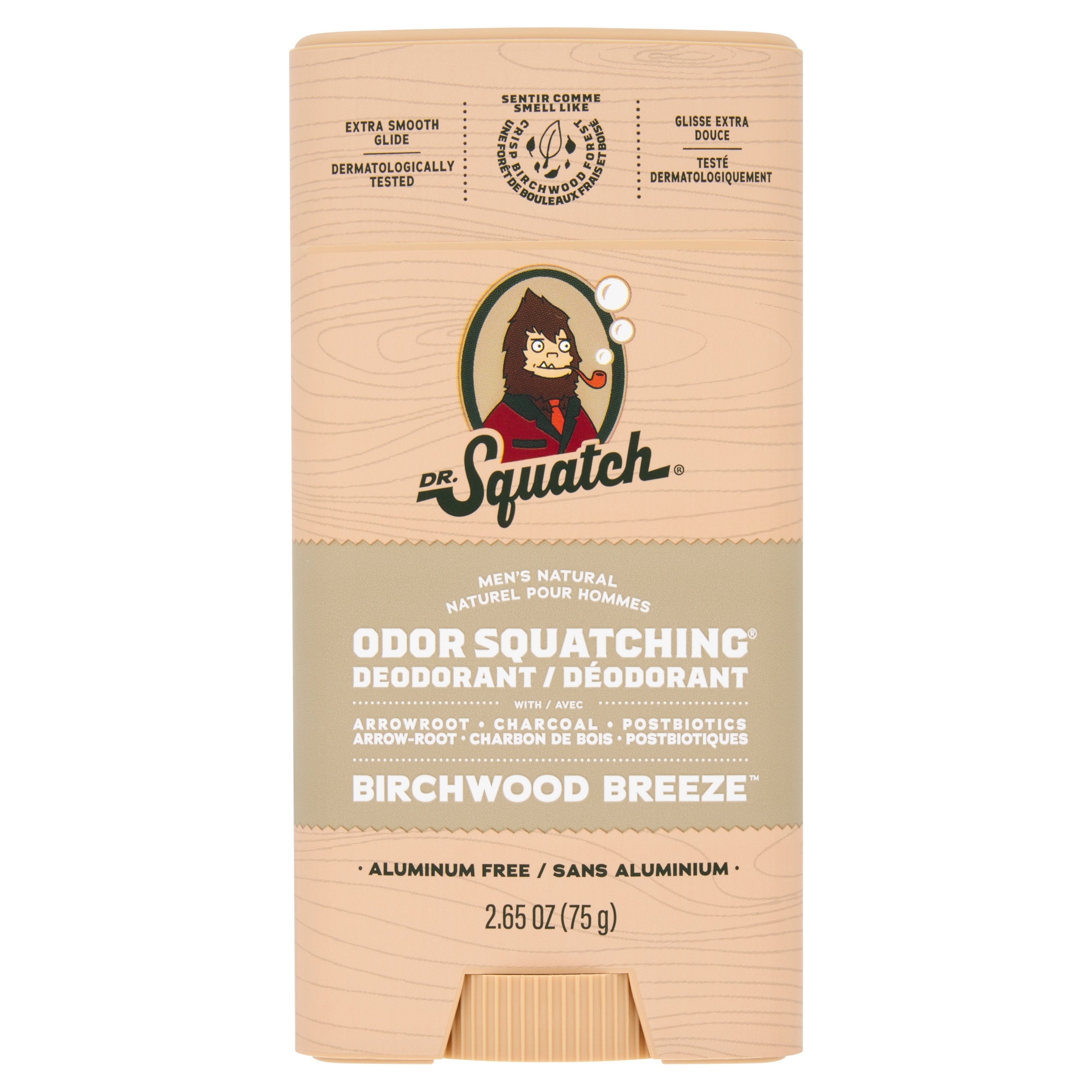 DR. Squatch Natural Stick Deodorant Birchwood Breeze 75g - Tesco Groceries