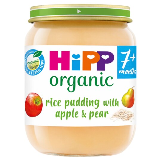 Hipp Organic Rice Pudding With Apple & Pear 7+Mth 160G - Tesco Groceries