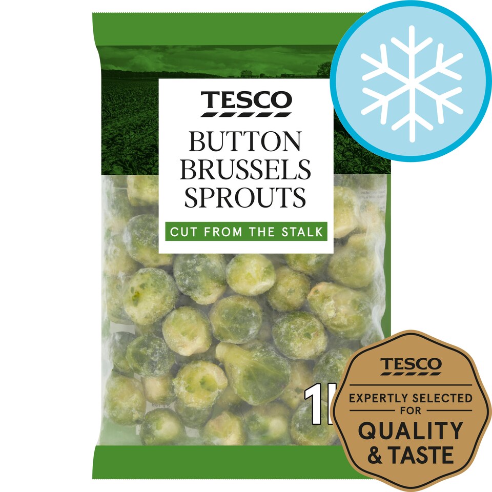 Tesco Frozen Button Brussels Sprouts 1Kg - Tesco Groceries