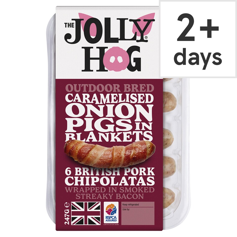 The Jolly Hog Caramelised Onion Pigs In Blankets 247g - Tesco Groceries