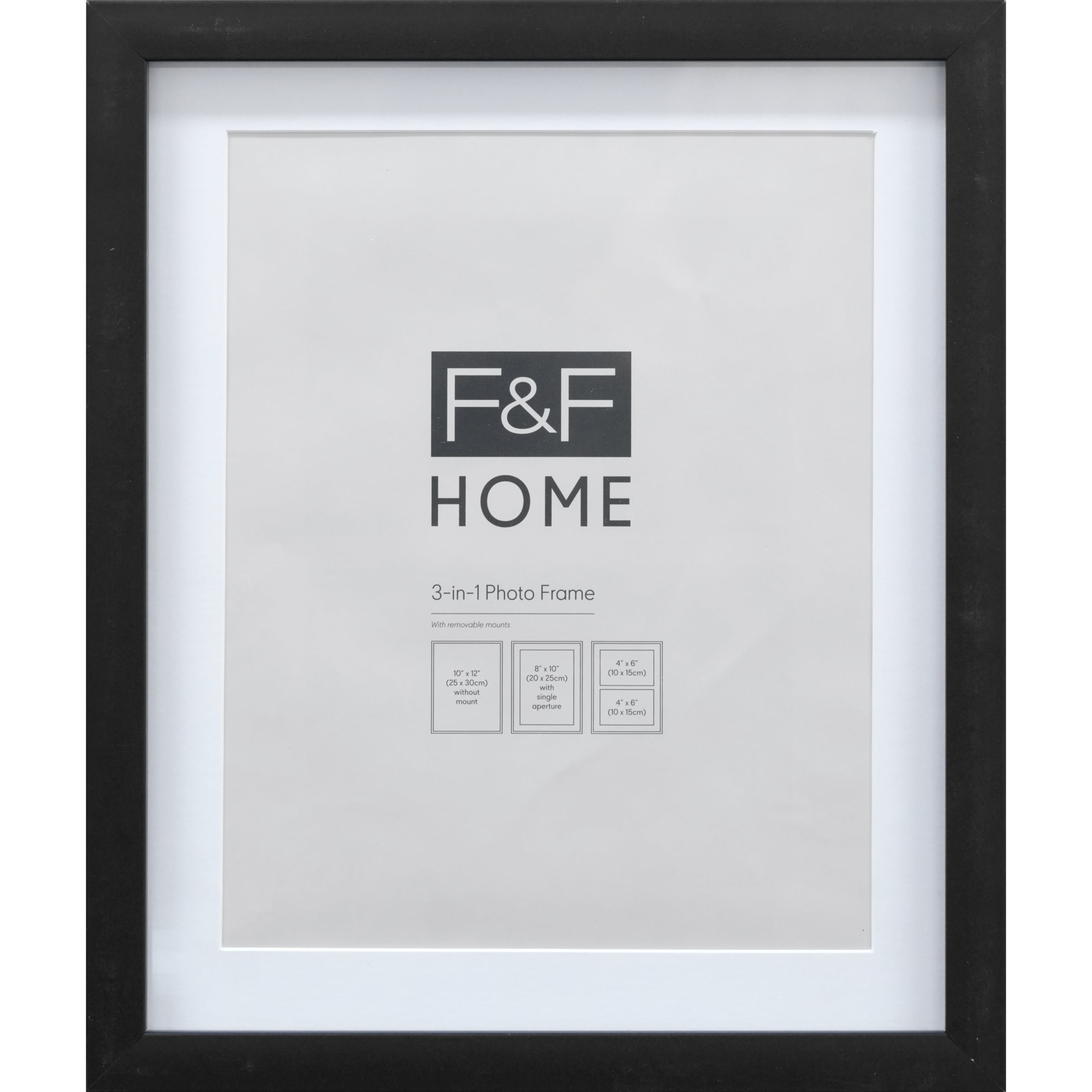 F&F Home Black 3 in 1 Frame - Tesco Groceries