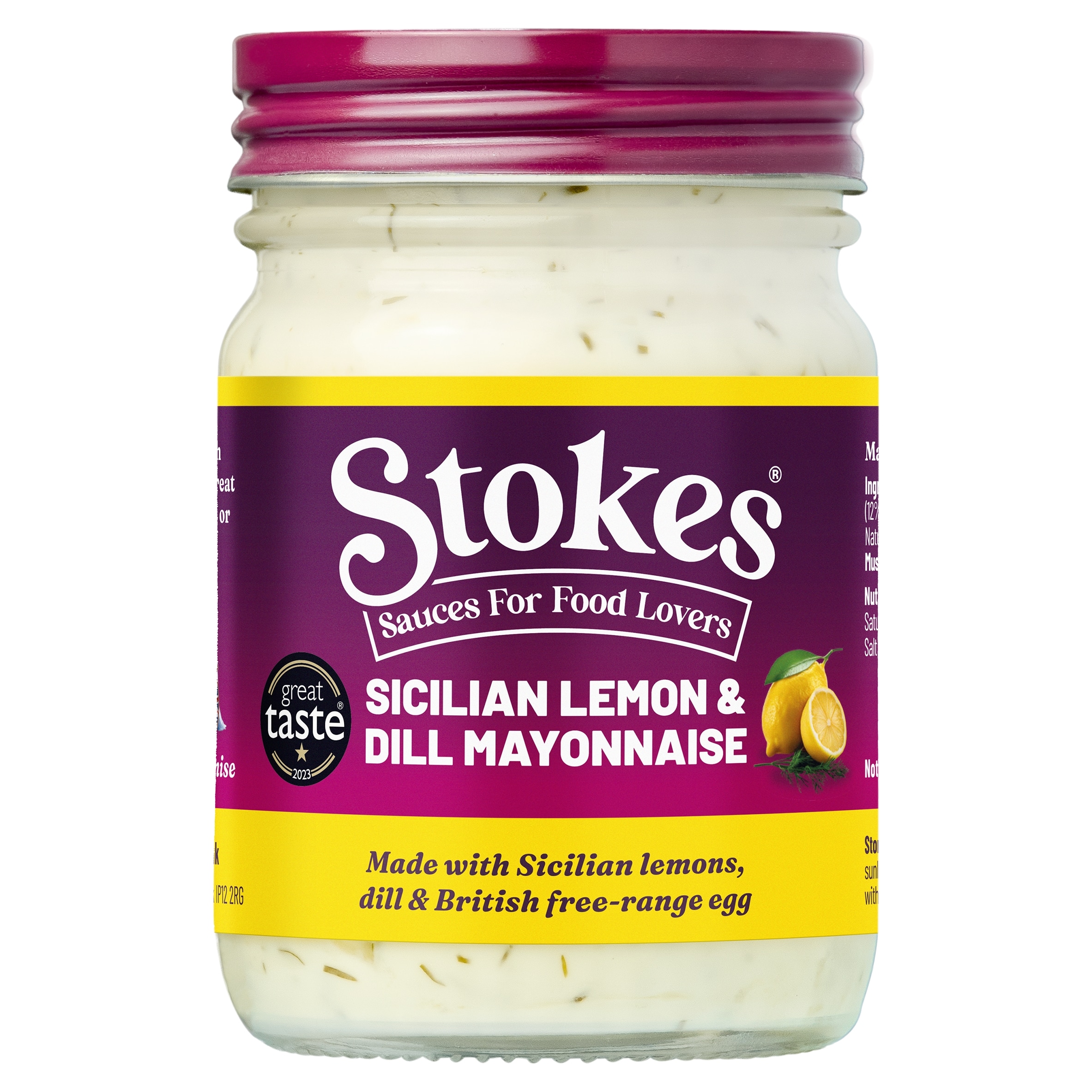 Stokes Sicilian Lemon & Dill Mayonnaise 205g - Tesco Groceries