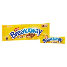 Breakaway Milk Chocolate Biscuit 8 Pack 152.8G - Tesco Groceries