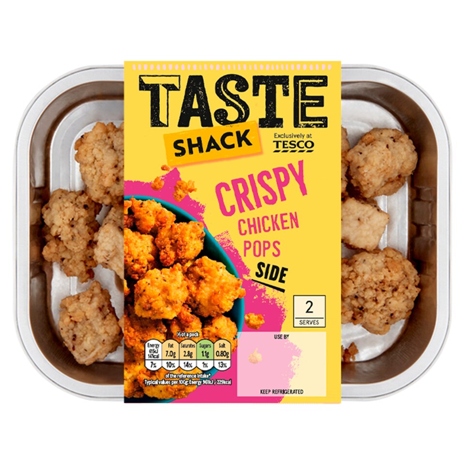 Taste Shack Crispy Chicken Pops 128g - Tesco Groceries