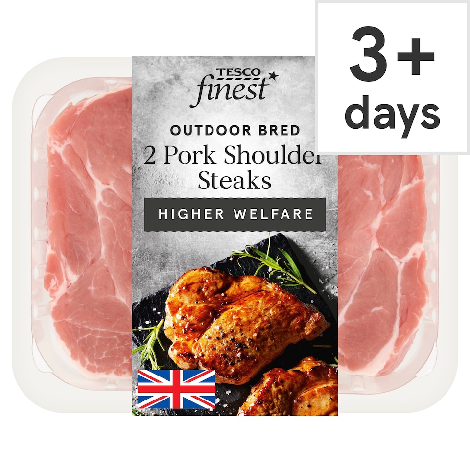 Tesco Finest 2 Pork Shoulder Steaks 400g - Tesco Groceries