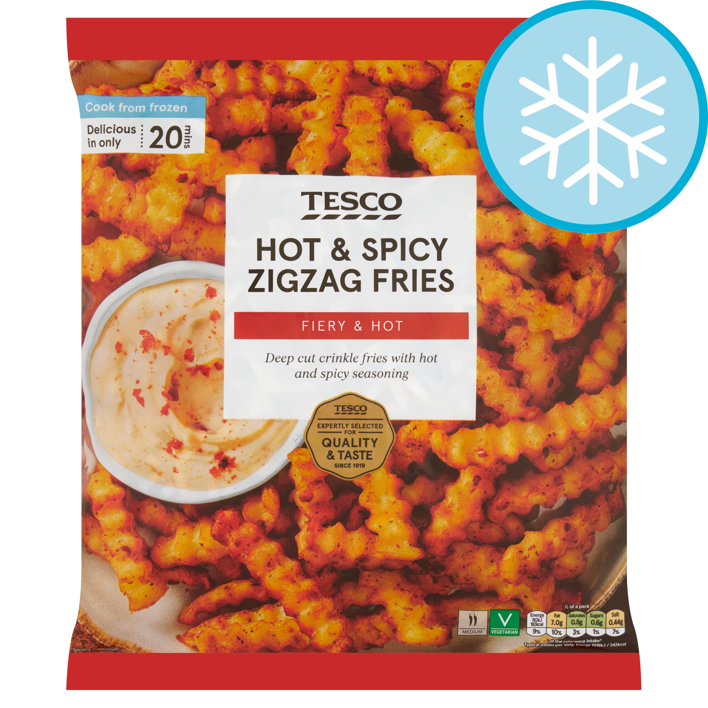 Tesco Hot & Spicy Zig Zag Fries 750g - Tesco Groceries