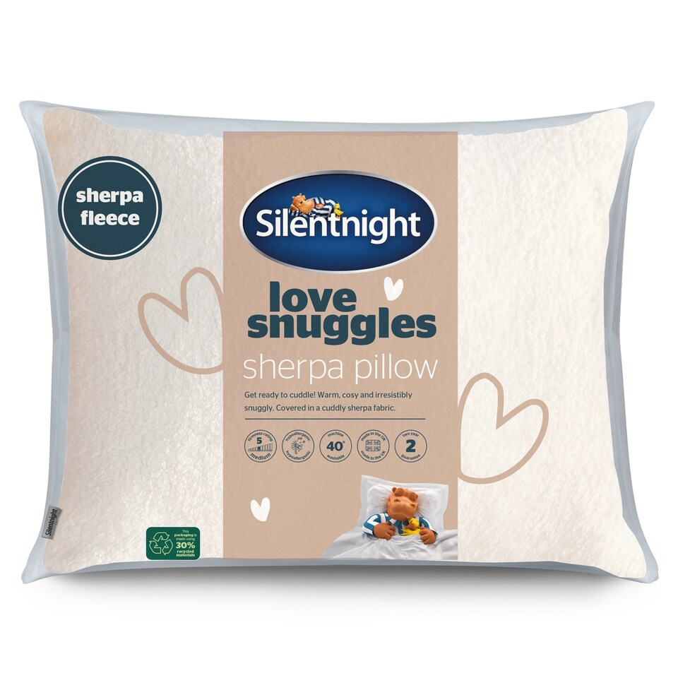 Silentnight Love Snuggles Sherpa Pillow - Tesco Groceries