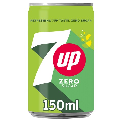 7 Up Zero Sugar Lemon & Lime Soft Drink 150ml - Tesco Groceries