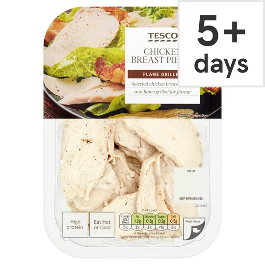 Tesco Ready To Eat Flamegrilled Chicken Chunks 180G - Tesco Groceries