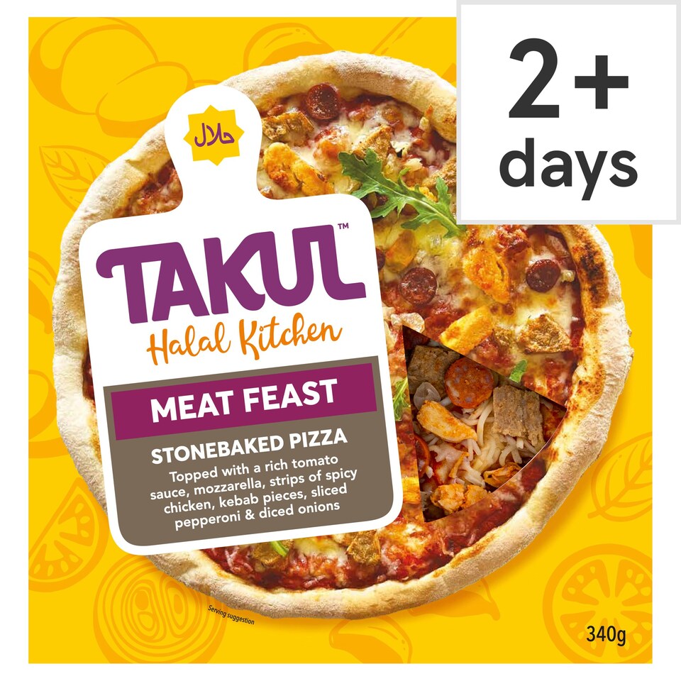 Takul Halal Meat Feast Stonebake Pizza 340G - Tesco Groceries