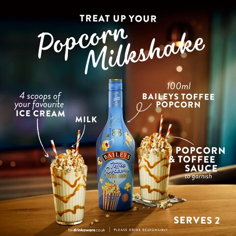 Baileys Toffee Popcorn Movie Night Irish Cream Liqueur 70cl - Tesco ...