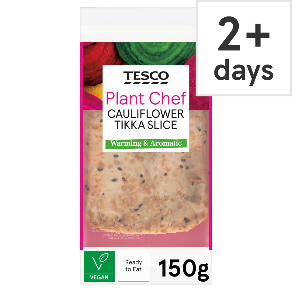 Tesco Plant Chef Cauliflower Tikka slice 150g - Tesco Groceries