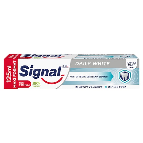 Signal Family Care Daily White Toothpaste 125 ml - Tesco Groceries