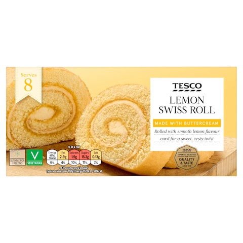 Tesco Lemon Swiss Roll - Tesco Groceries