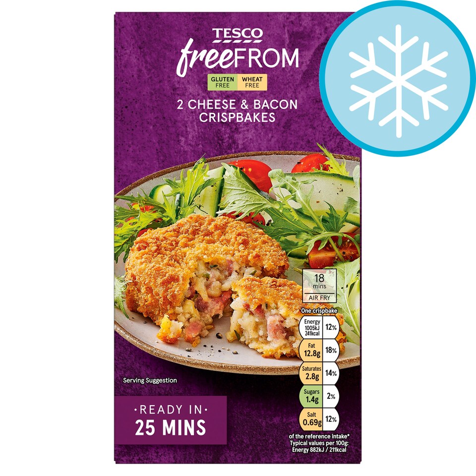 Tesco Free From Cheese & Bacon Crispbakes 227g - Tesco Groceries