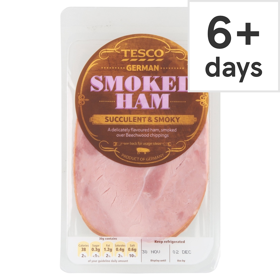 Tesco German Smoked Ham 130G - Tesco Groceries