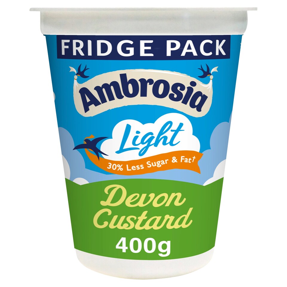 Ambrosia Light Devon Custard Pot 400G - Tesco Groceries