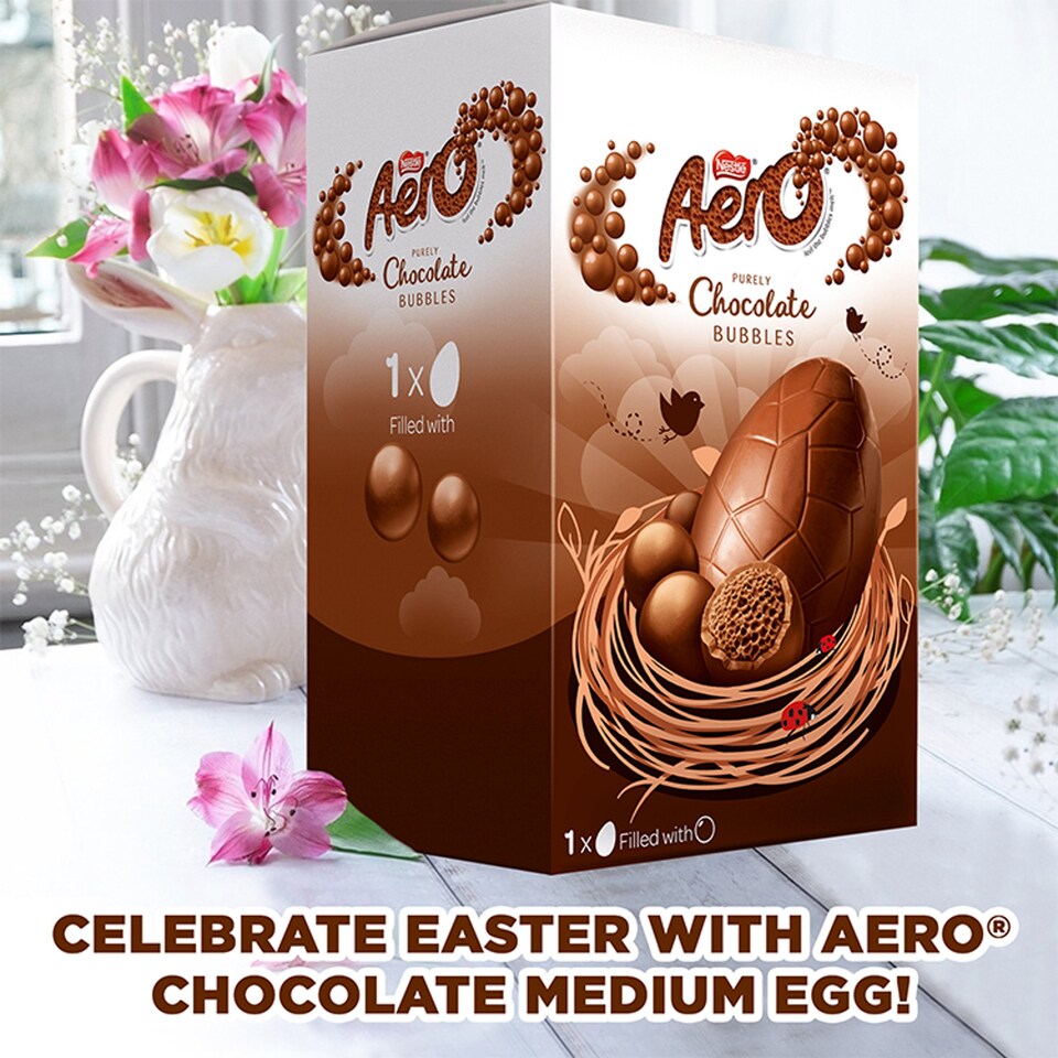 Aero Bubbles Milk Chocolate Easter Egg 121G - Tesco Groceries